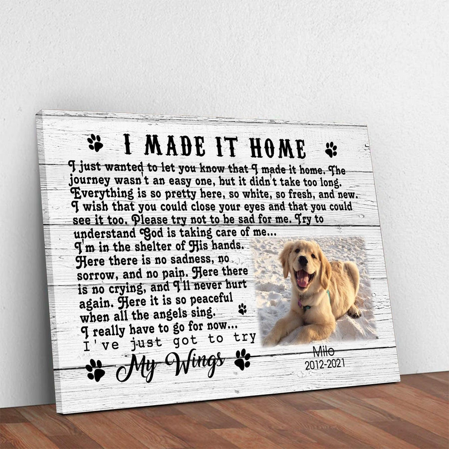 I Made It Home Poem – Memorial Gifts 4u